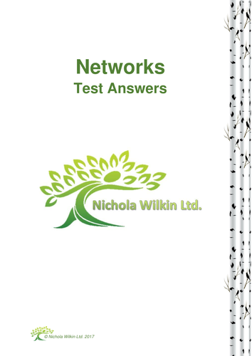 Networks Test | Teaching Resources