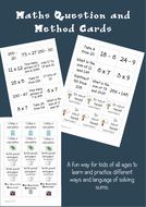Maths Question and Method Cards | Teaching Resources