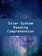 Space Reading Comprehension: The solar system | Teaching Resources
