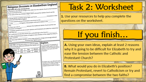 Religious Divisions - Elizabethan England - GCSE History Edexcel ...