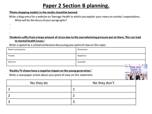 AQA Eng Lang Paper 2: Writers’ Viewpoints and Perspectives 2 x papers ...