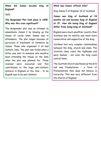 Quiz Quiz Trade - Introduction and Revision for KS5 James I | Teaching ...
