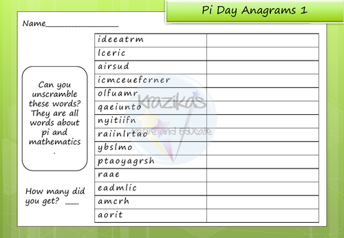 Pi Day Puzzle Pack | Teaching Resources