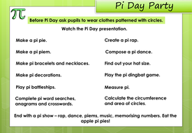 Pi Day Party Pack | Teaching Resources
