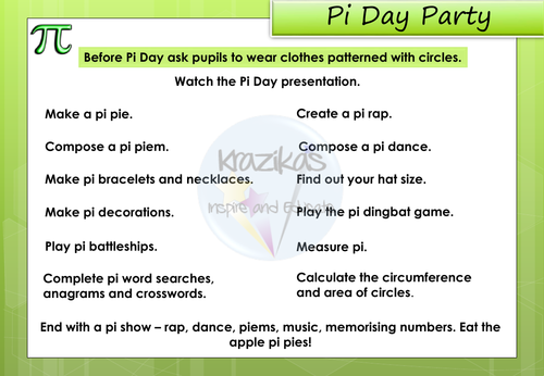 Pi Day Party Pack | Teaching Resources