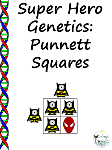 Superhero Genetics: Punnett Square Practice Problems | Teaching Resources