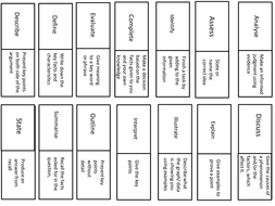 Exam command words | Teaching Resources