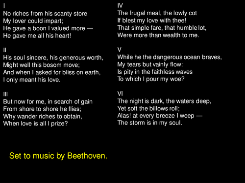 OCR GCSE J352/02 Literature Poetry (Love and Relationships) - 'A Song ...