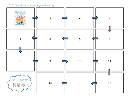 Sequencing a story (Huge bag of worries) - Differentiated activity ... Sequencing a story (Huge bag of worries) - Differentiated activity ...