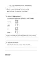 Year 6 SATs comprehension - Easter - Jesus' arrest by blossomingminds ...