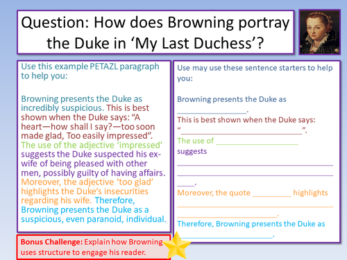 My Last Duchess | Teaching Resources