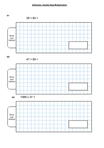 Ks2 Sats Maths Arithmetic Practice Questions Double Digit