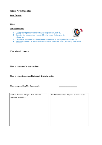 Blood Pressure | Teaching Resources