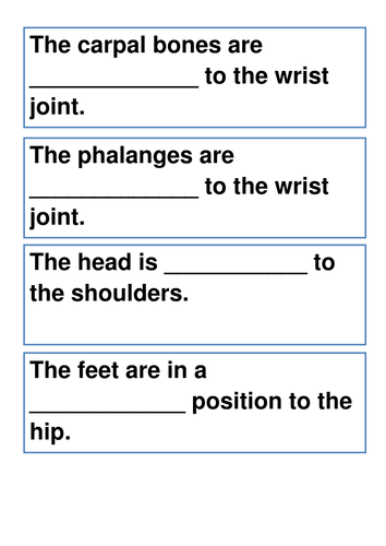 Joints of the Body and Synovial Joints | Teaching Resources