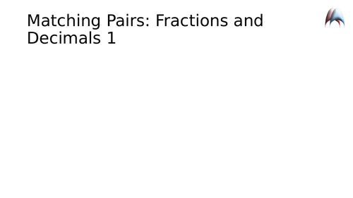 Fractions, Decimals, Percentages Matching Pairs Memory Games | Teaching ...