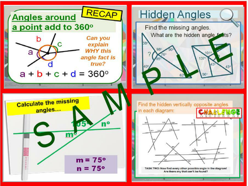 Angles - Vertically Opposite Angles and Missing Angles | Teaching Resources Angles - Vertically Opposite Angles and Missing Angles | Teaching Resources