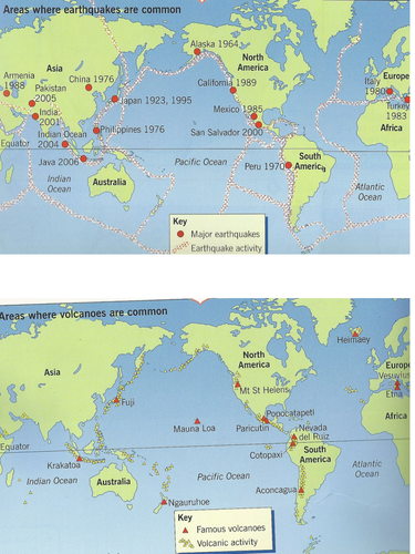 New AQA: Lesson 2 Distribution of Earthquakes and Volcanoes | Teaching ...