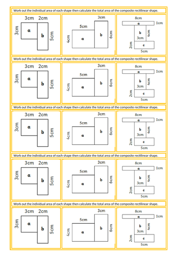 Area of rectangles and squares Lesson Pack x 3 - Plans, presentation ...