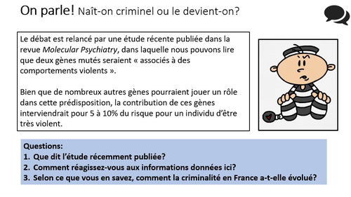 Comment on traite les criminels- Quelles attitudes envers la ...