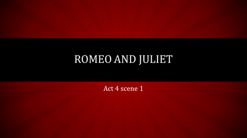Romeo and Juliet - Juliet's decisions | Teaching Resources