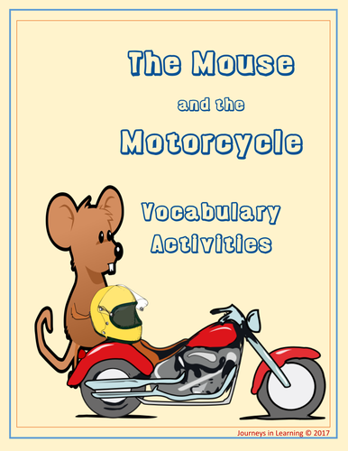 The Mouse and the Motorcycle Vocabulary Activities | Teaching Resources