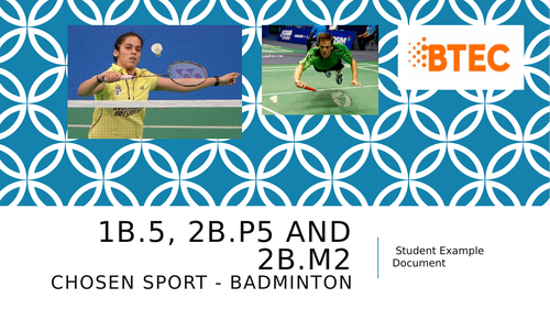 PE BTEC Level 2, Unit 2 - 1B.5 (Isolated), 2B.P5 (Conditioned) and 2B ...