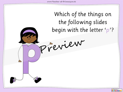 The Letter 'p' - EYFS | Teaching Resources