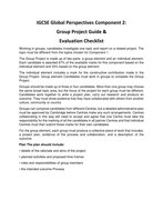 IGCSE Global Perspectives - Group Project Guide & Evaluation Checklist ...