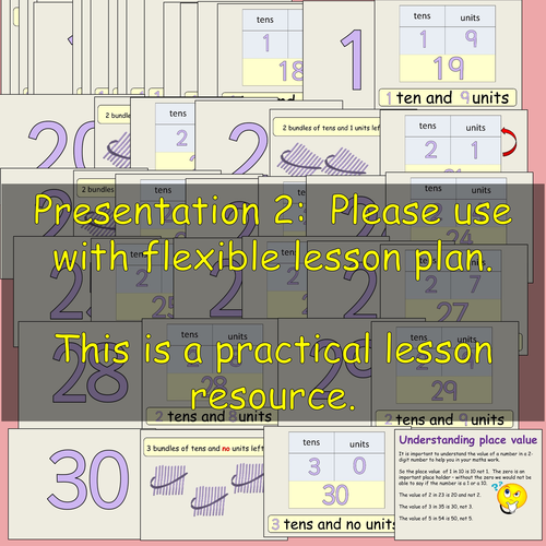 Place Value Tens and Ones Units Presentations Lesson Plan Practical ...