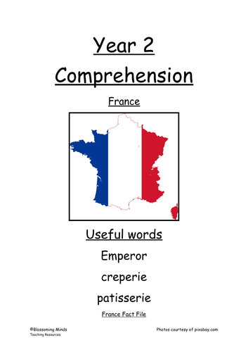 Year 2 comprehension - France | Teaching Resources