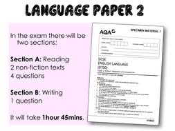 AQA English Language Paper 2 Exam Revision Guide and Scheme of Work ...