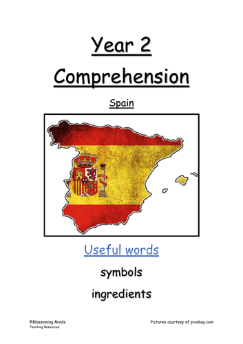 Year 2 comprehension - Spain | Teaching Resources