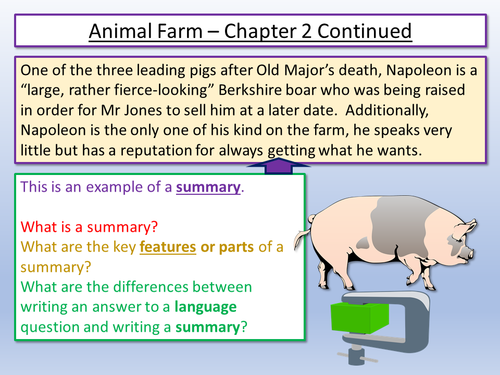 Animal Farm Chapter 2 Continued | Teaching Resources