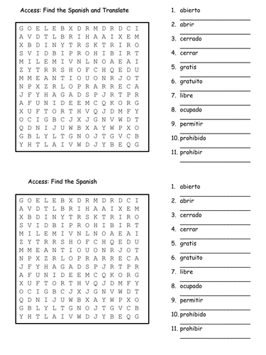 New AQA GCSE Spec: Spanish General Vocab revision | Teaching Resources