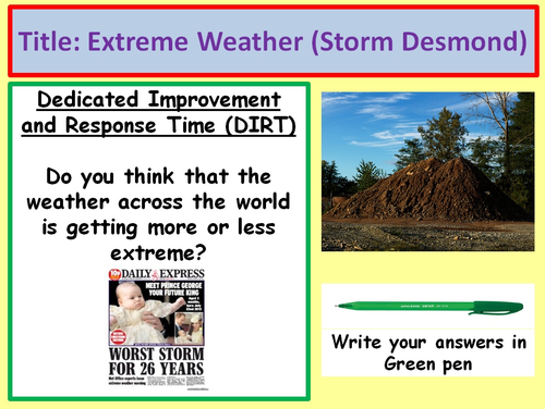 Extreme Weather Storm Desmond | Teaching Resources