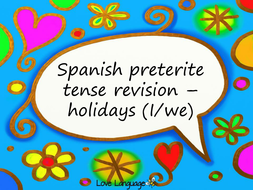 FUN ACTIVITY! Past holidays - Spanish preterite tense reading, writing ...