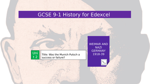 Edexcel GCSE Weimar & Nazi Germany, 1918-1939. L17: was the Munich ...
