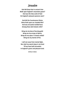 Jerusalem - William Blake SEN / Low Ability Yr 7,8,9 (Environment ...