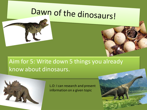 Food chains, prehistoric pants, collecting evidence. full unit of work ...