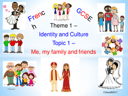 French GCSE 9 - 1 Specifications Theme 1, Topic 1 – ‘me, my family and ...