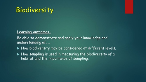 OCR A level Biology (H020) Module 4 - Biodiversity | Teaching Resources OCR A level Biology (H020) Module 4 - Biodiversity | Teaching Resources
