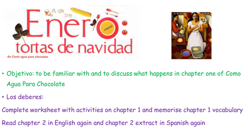 como agua para chocolate 1st chapter | Teaching Resources