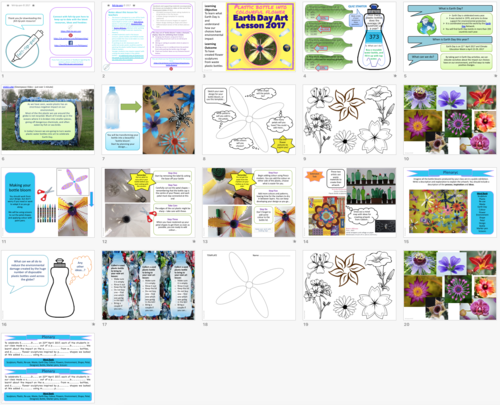 Flowers from plastic bottles: Earth Day art lesson | Teaching Resources