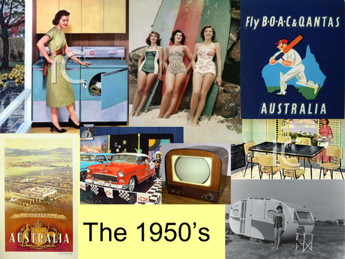1950's Australia Decade Study PPT | Teaching Resources
