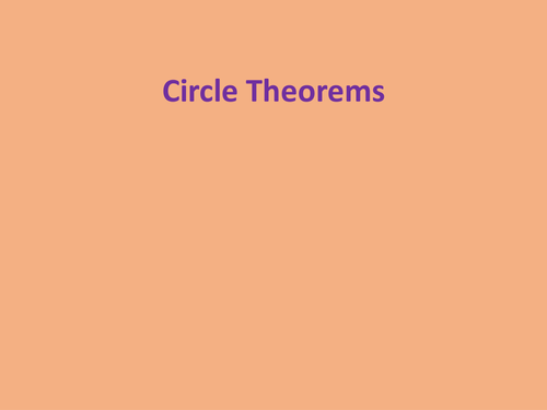 Circle Theorems - Sequence of Lessons - 9 Theorems with Questions and ... Circle Theorems - Sequence of Lessons - 9 Theorems with Questions and ...