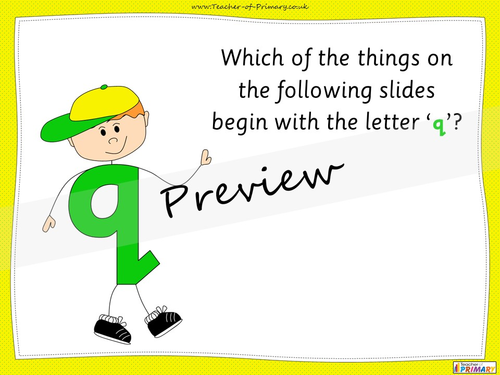 The Letter 'q' - EYFS | Teaching Resources
