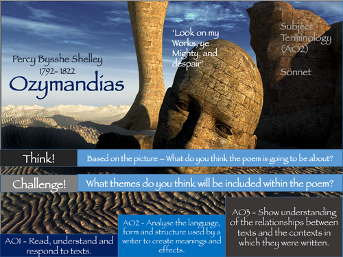 Ozymandias - Percy Shelley - Poetry Revision- Power and Conflict ...
