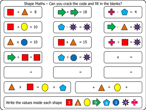Shape 'Algebra' | Teaching Resources Shape 'Algebra' | Teaching Resources