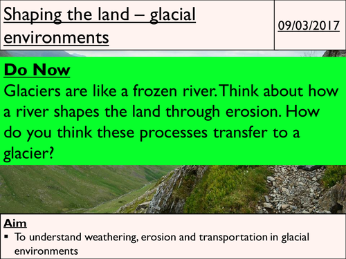 Distinctive Landscapes - Shaping the Land | Teaching Resources