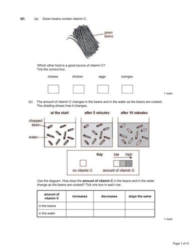 Science exams for Years 7, 8 and 9 | Teaching Resources